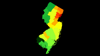 New Jersey Population Density - AtlasBig.com