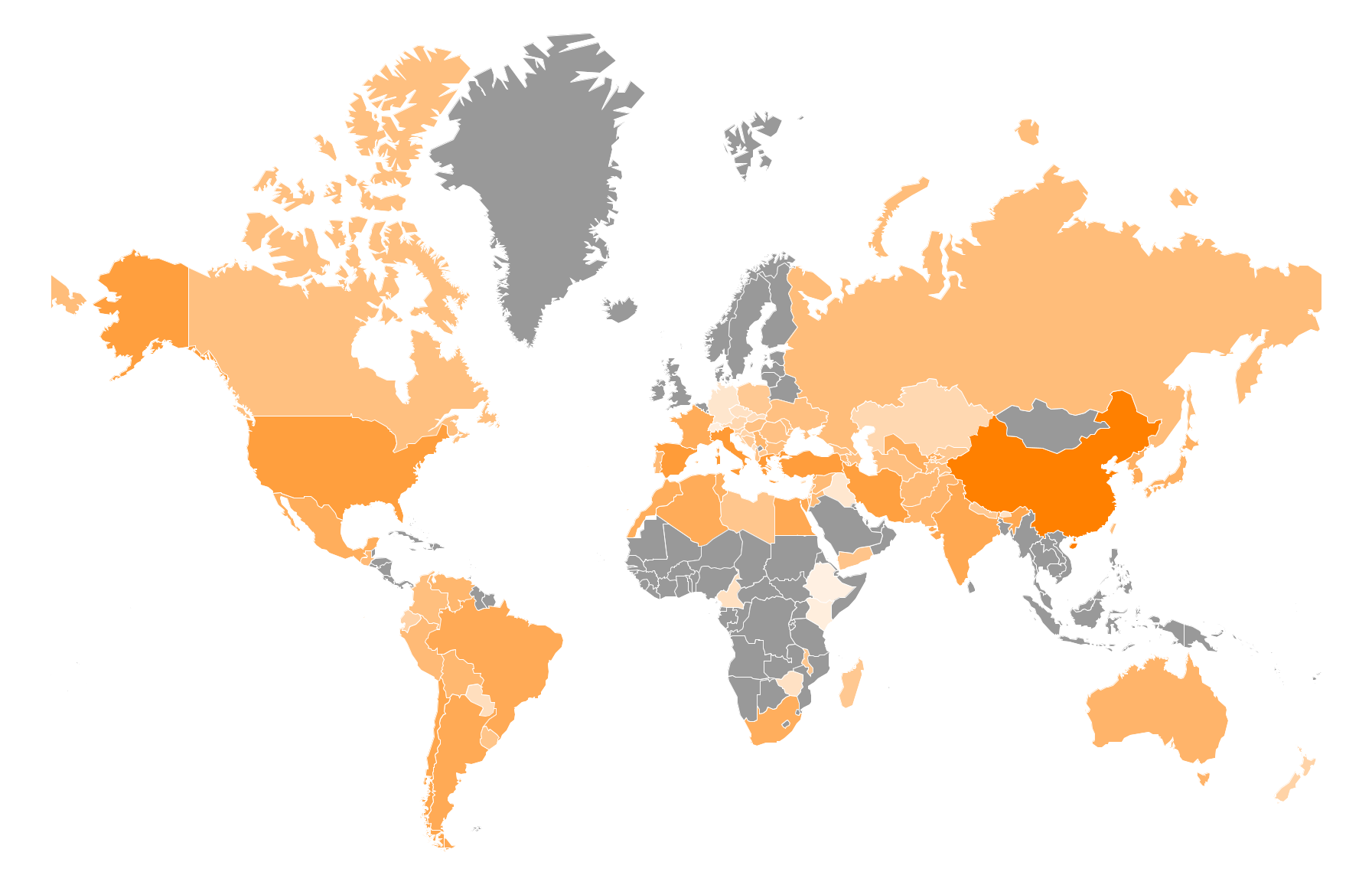 World's top Peach and Nectarin Producing Countries - AtlasBig.com