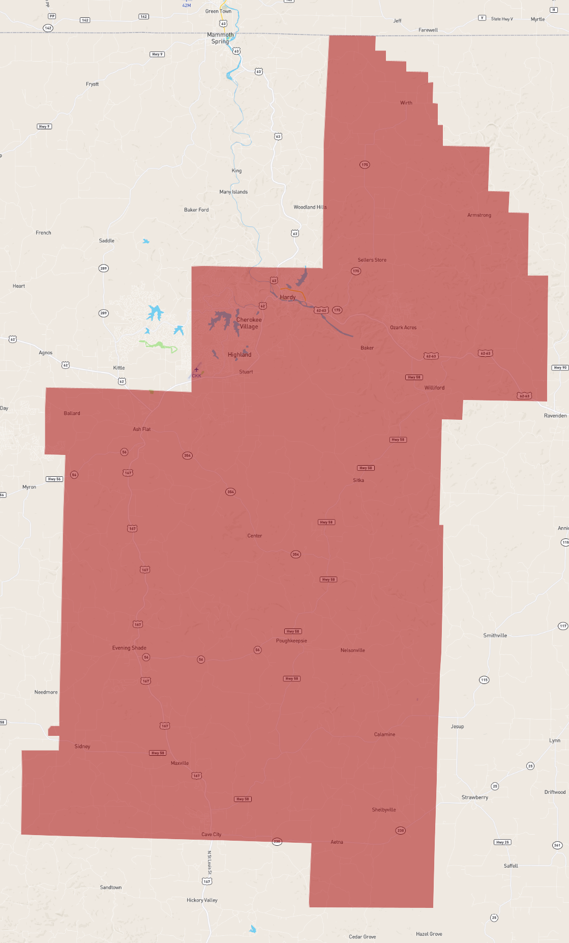 Arkansas Sharp County