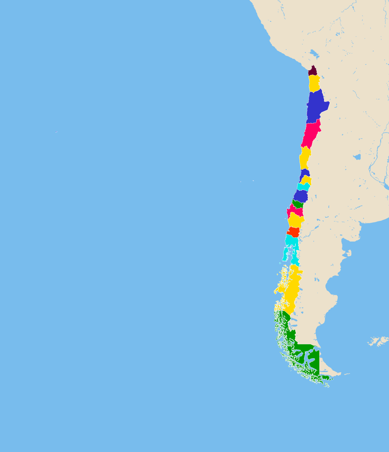 Regions and Provinces of Chile