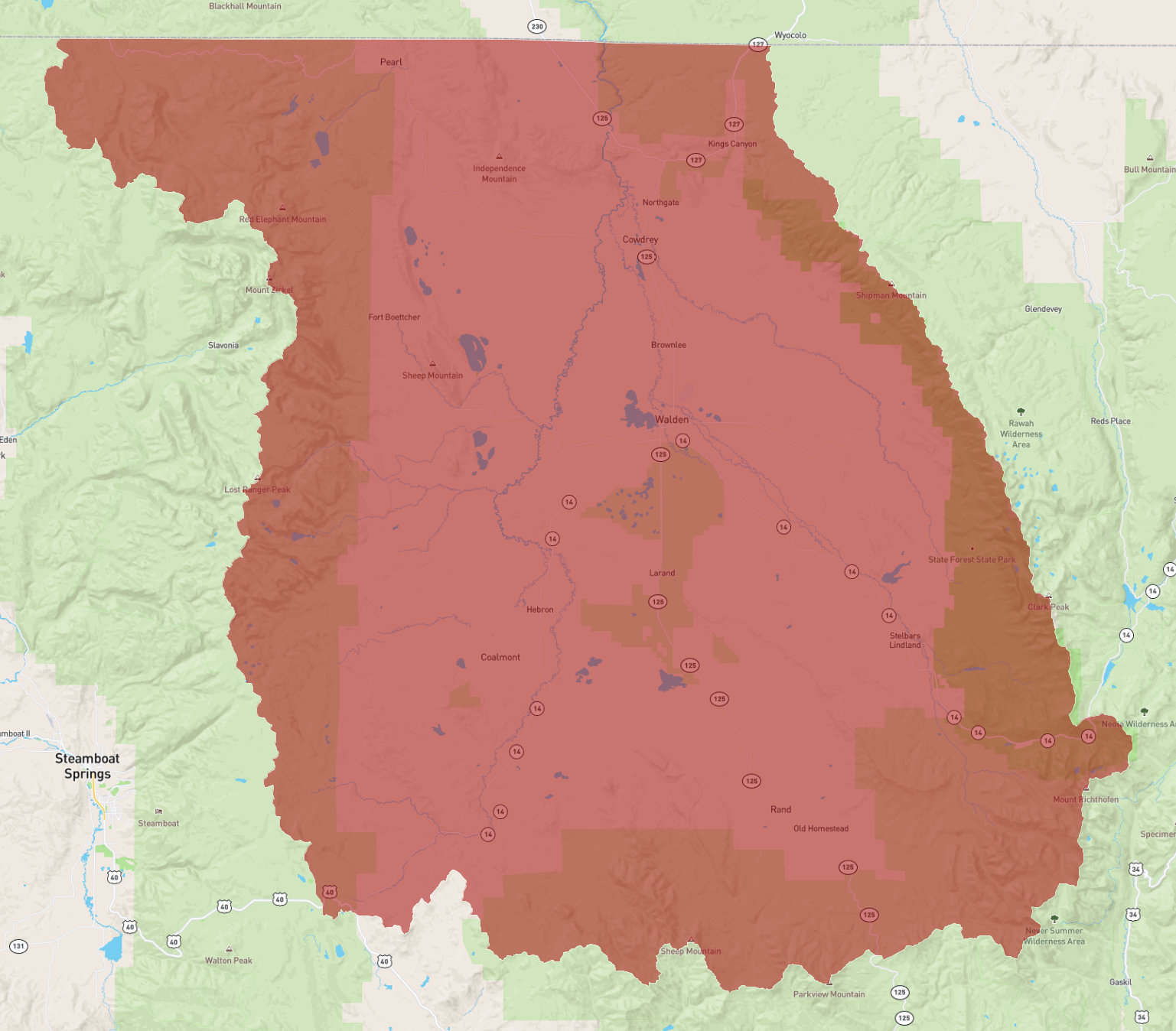 Colorado Jackson County
