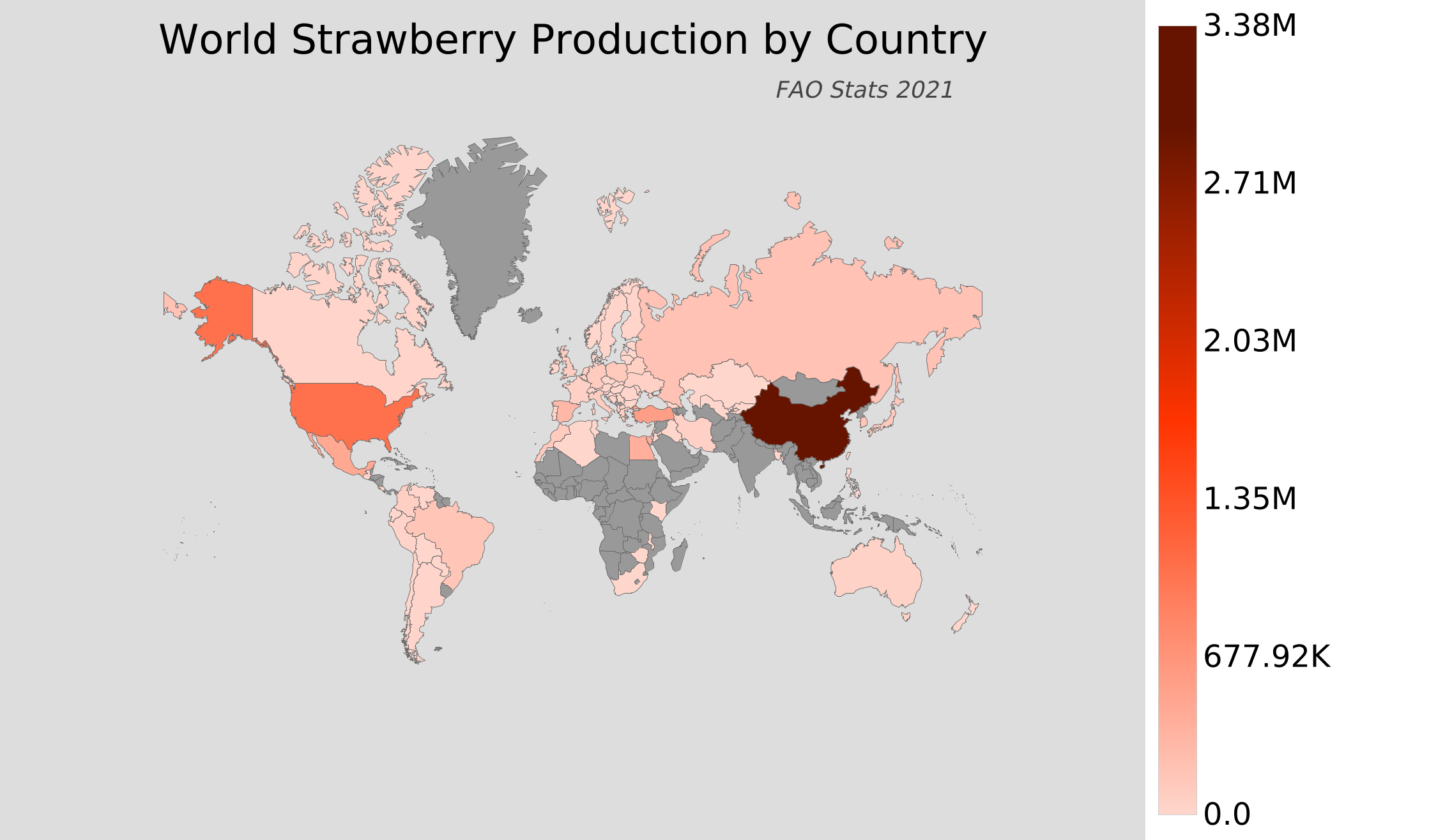 World Strawberry Production by Country