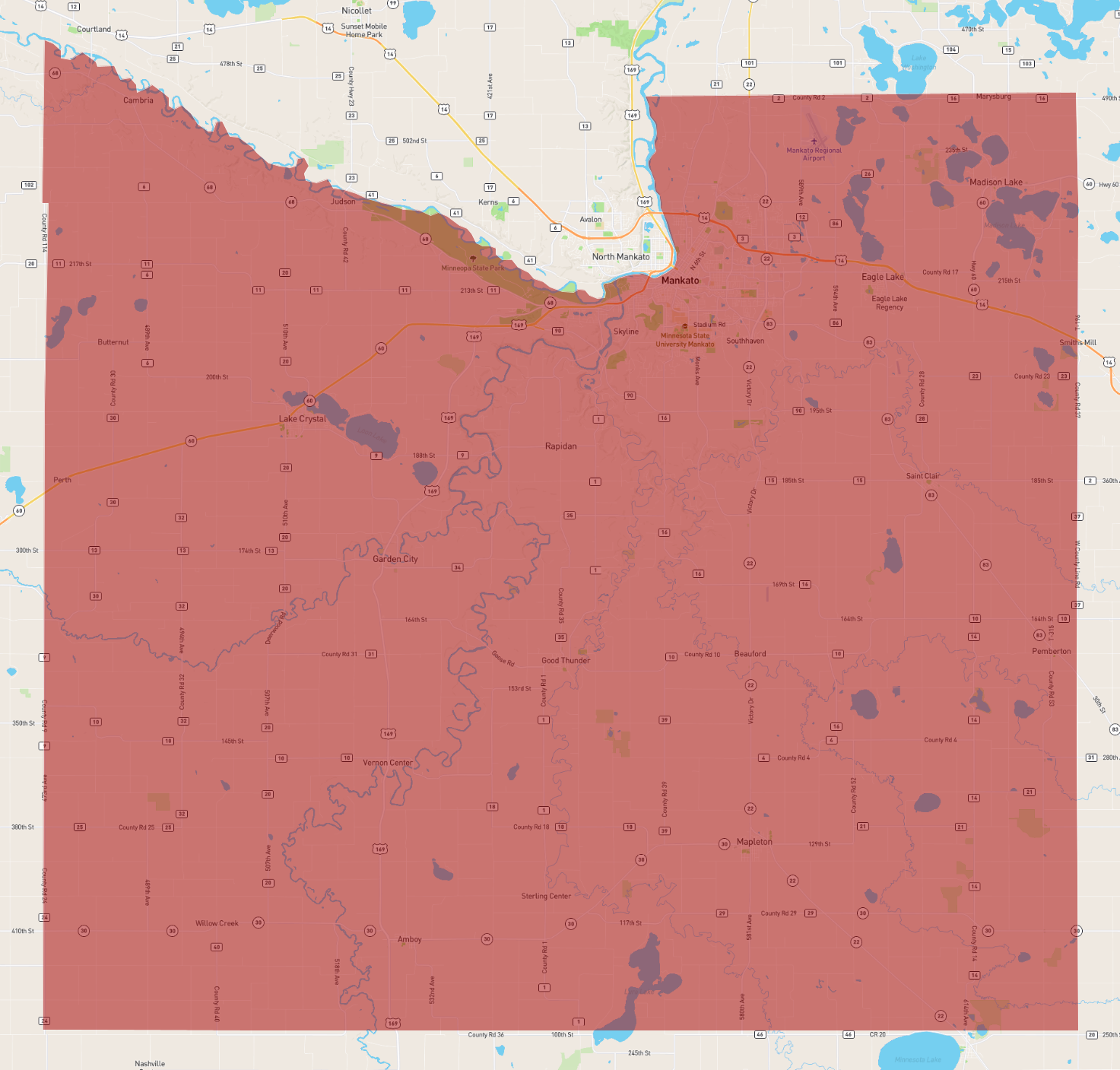 Minnesota Blue Earth County