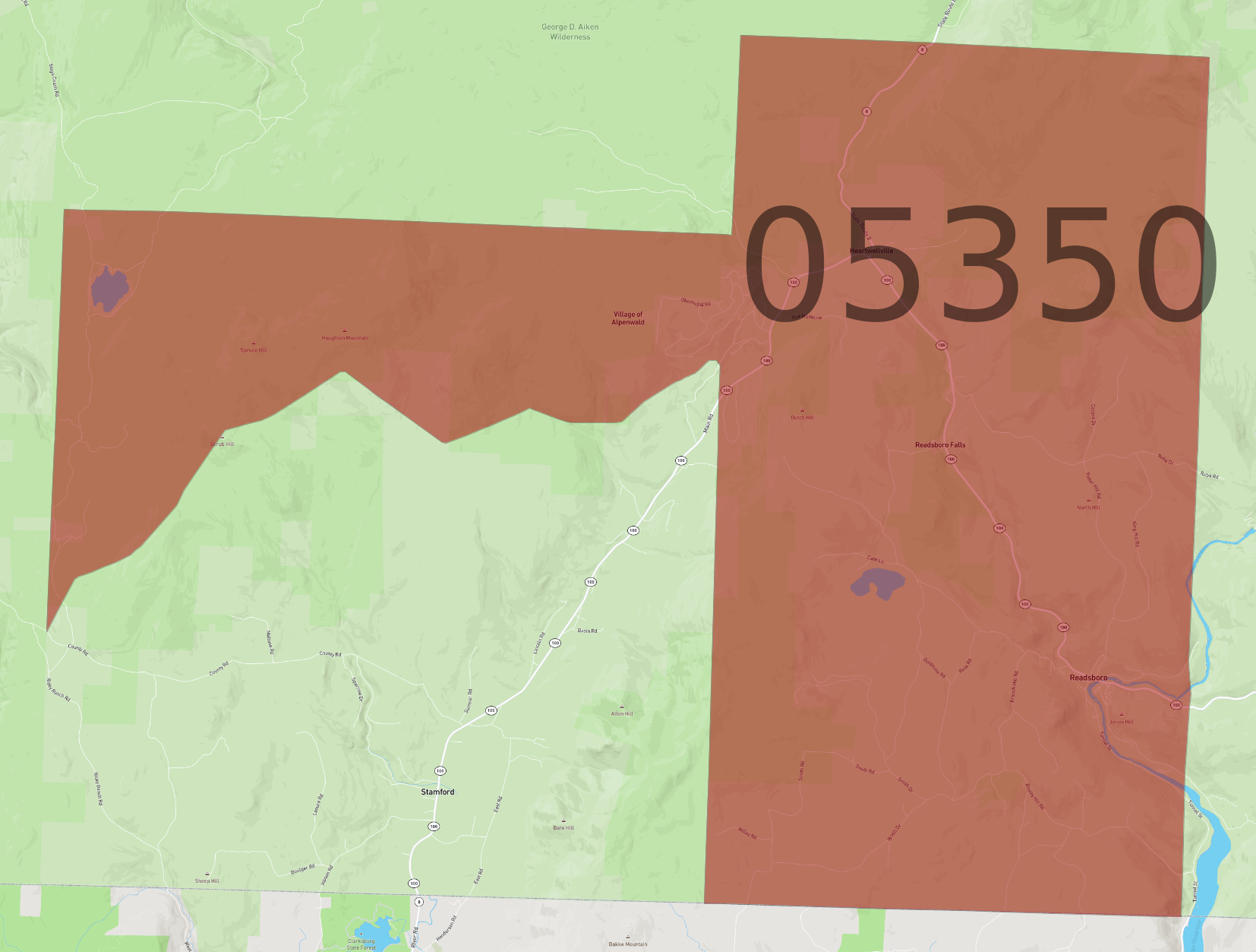 Zip Code 05350 - AtlasBig.com