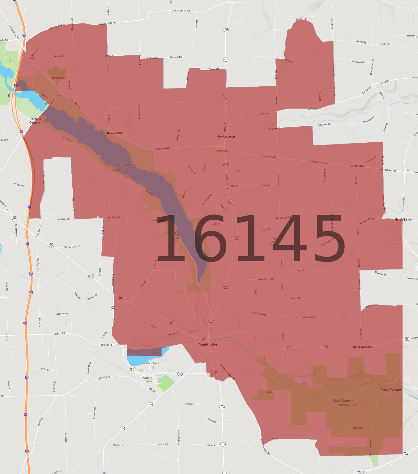Zip Code 16145