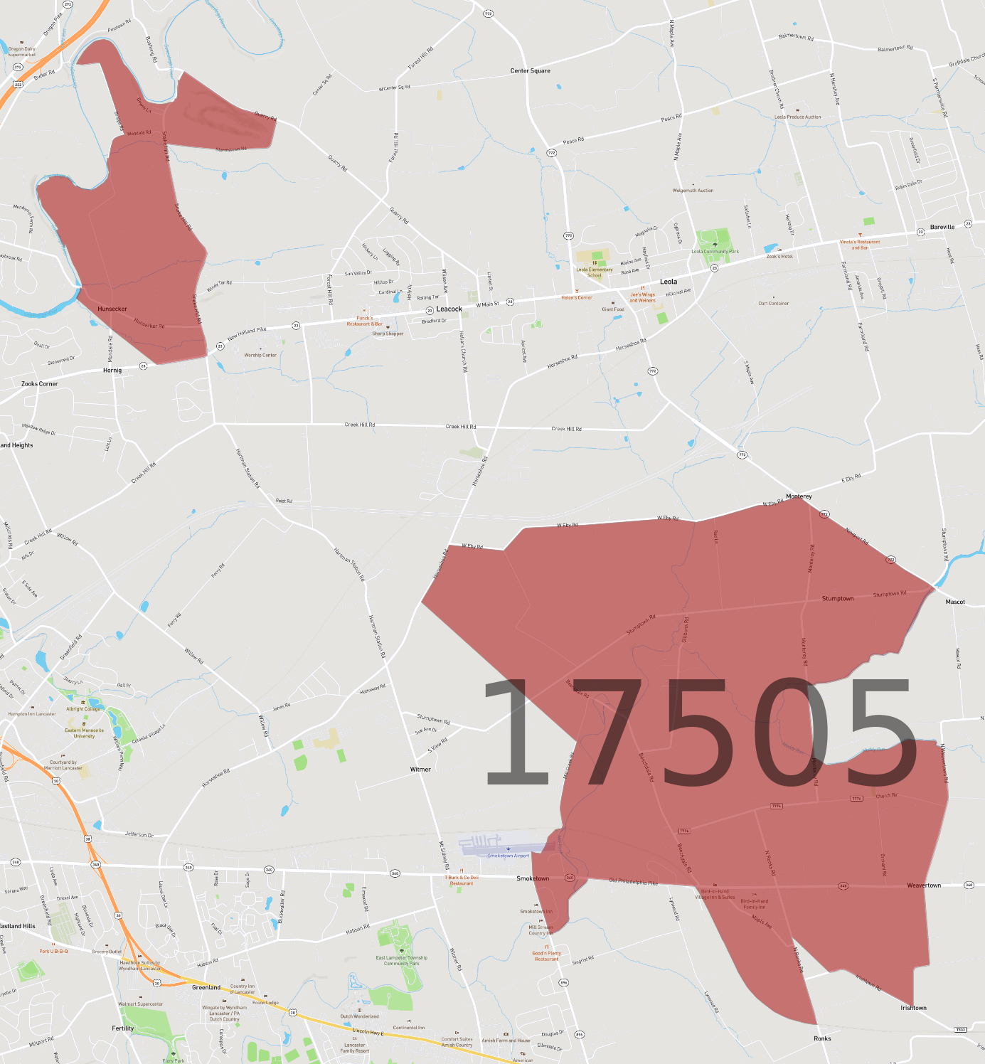 Zip Code 17505
