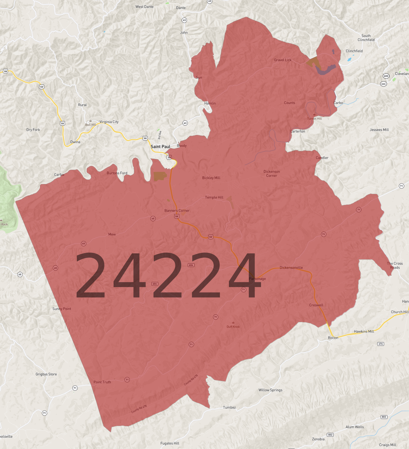 Zip Code 24224 zip-code-24224