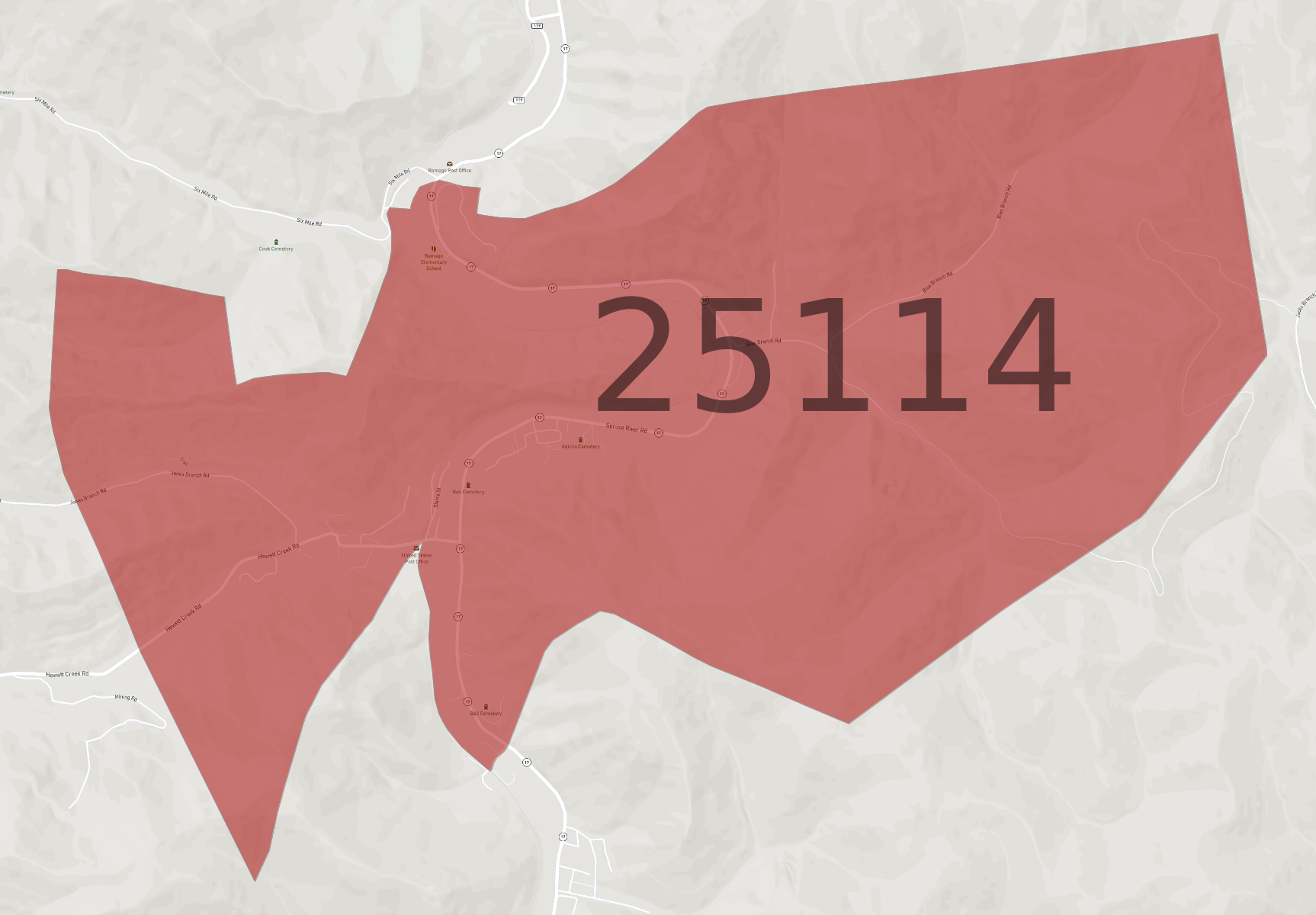 Zip Code 25114 zip-code-25114