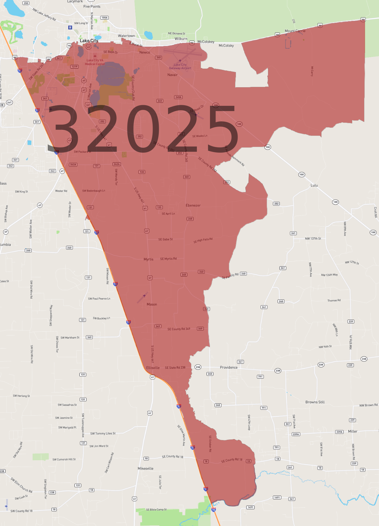 Zip Code 32025