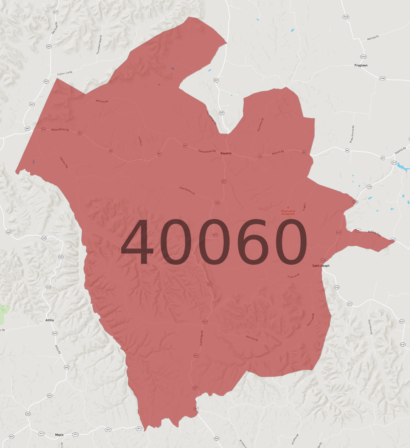 Zip Code 40060 - AtlasBig.com