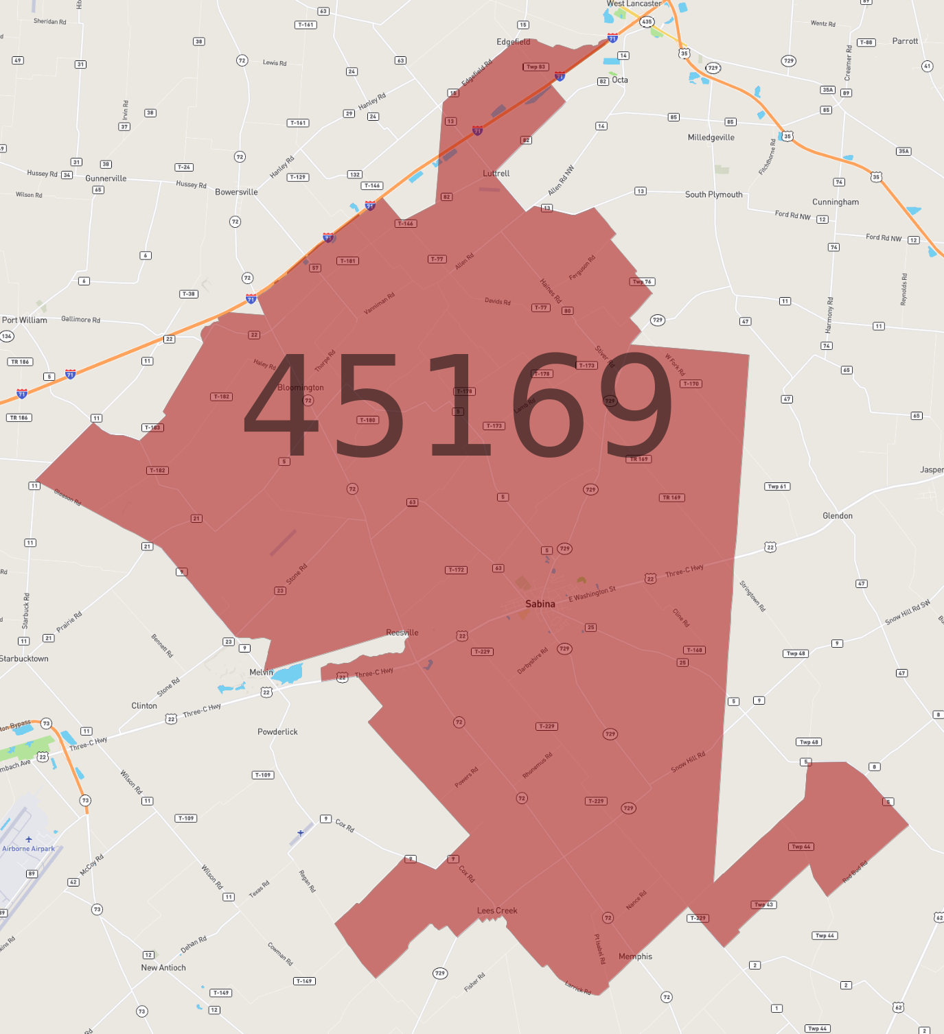 Zip Code 45169