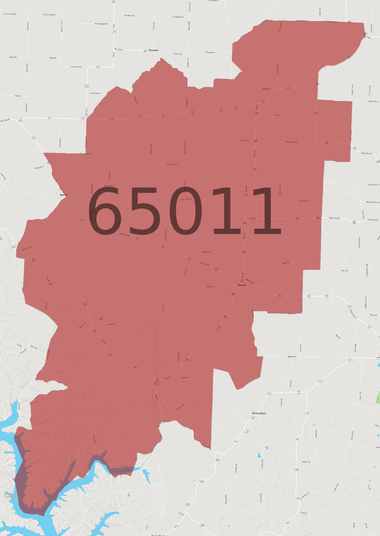 Zip Code 65011