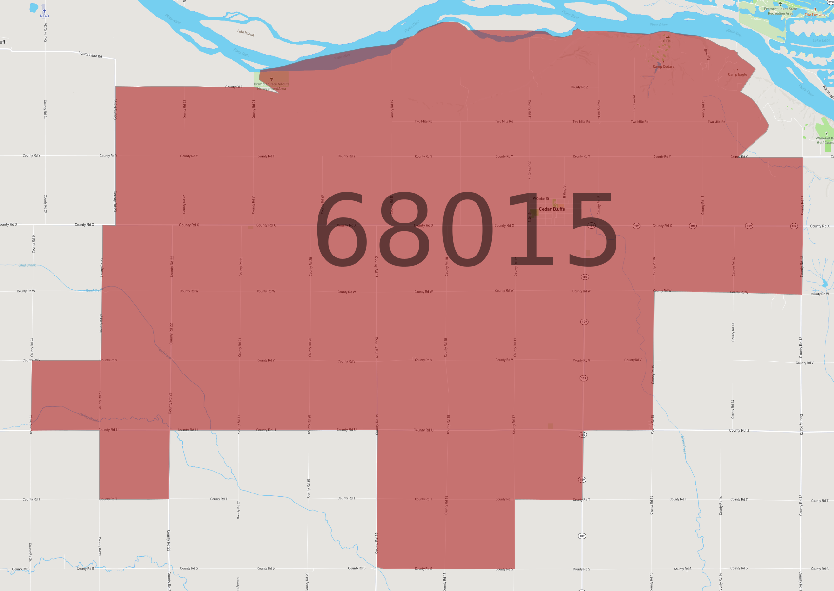Zip Code 68015