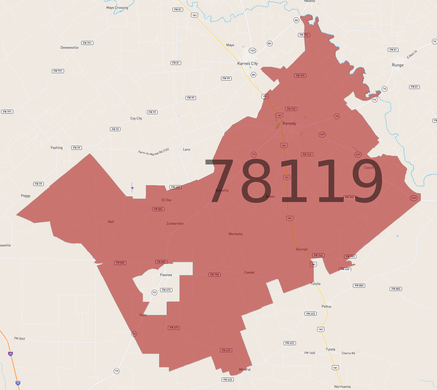 Zip Code 78119