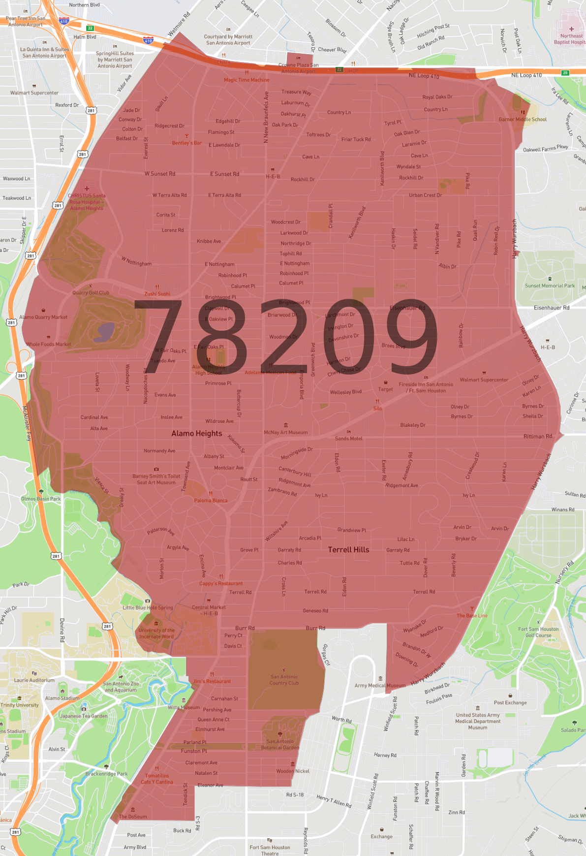Zip Code 78209