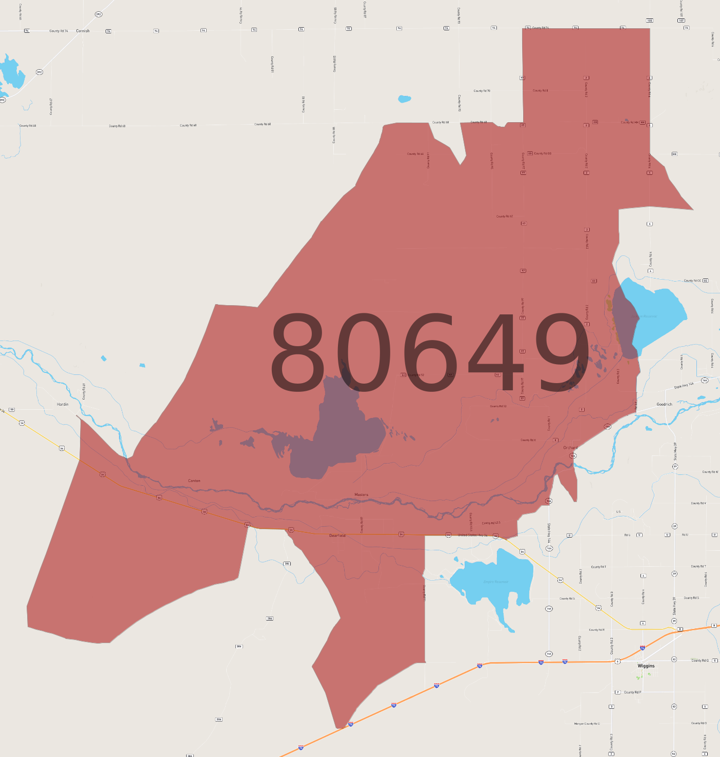 Zip Code 80649