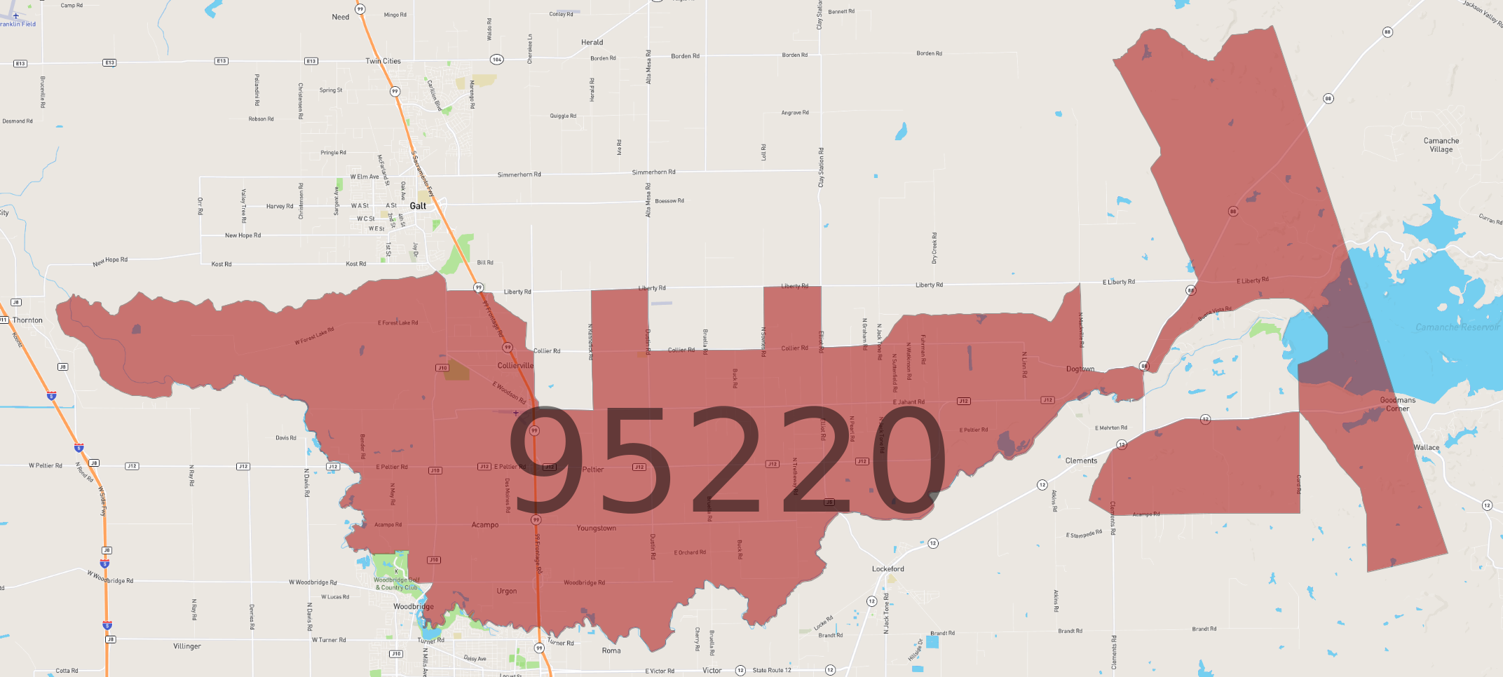 Zip Code 95220