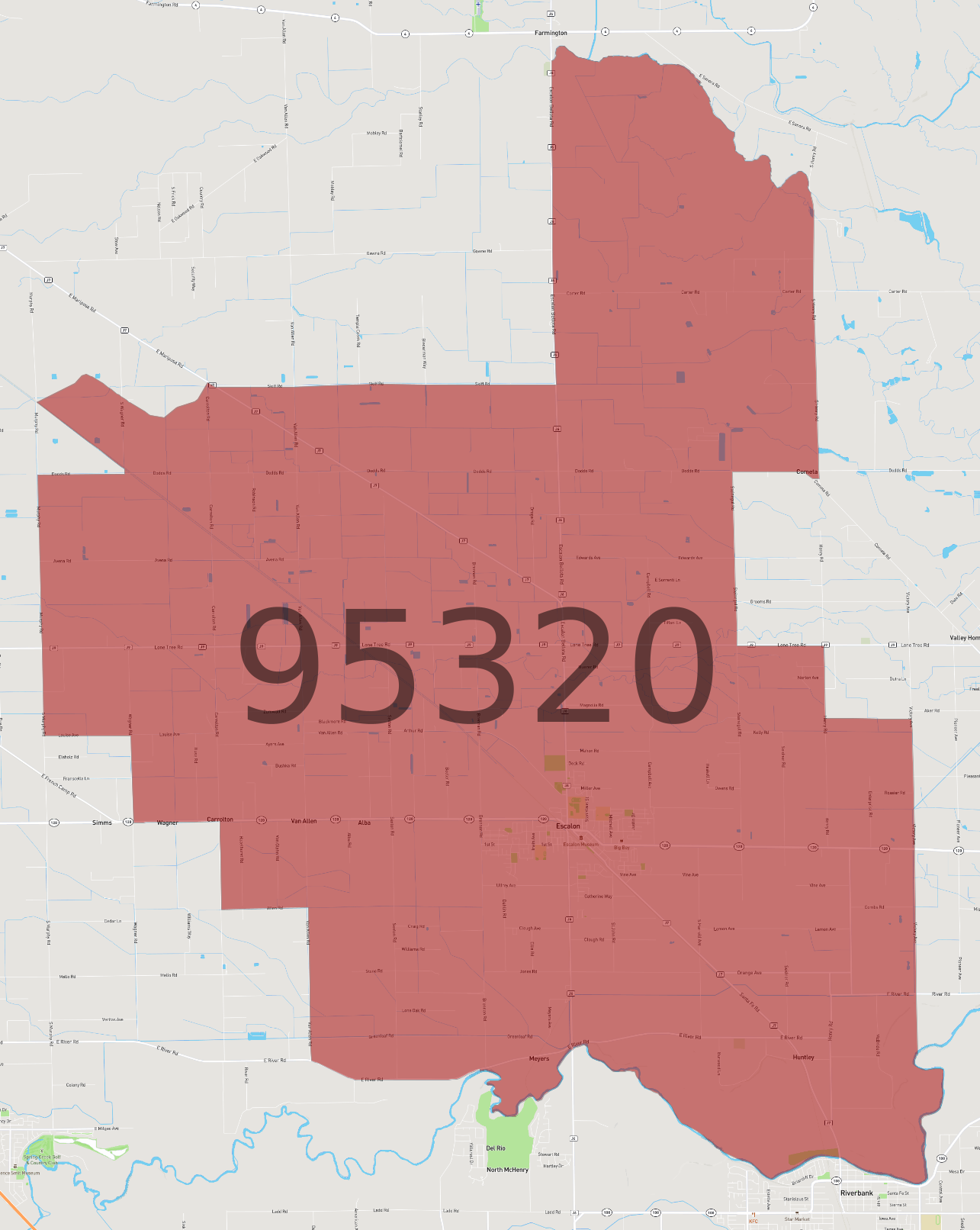 Zip Code 95320
