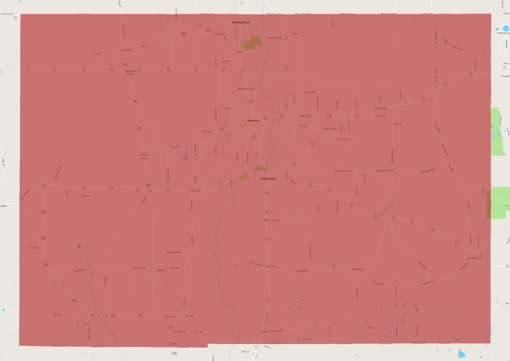 Florida Hardee County - AtlasBig.com