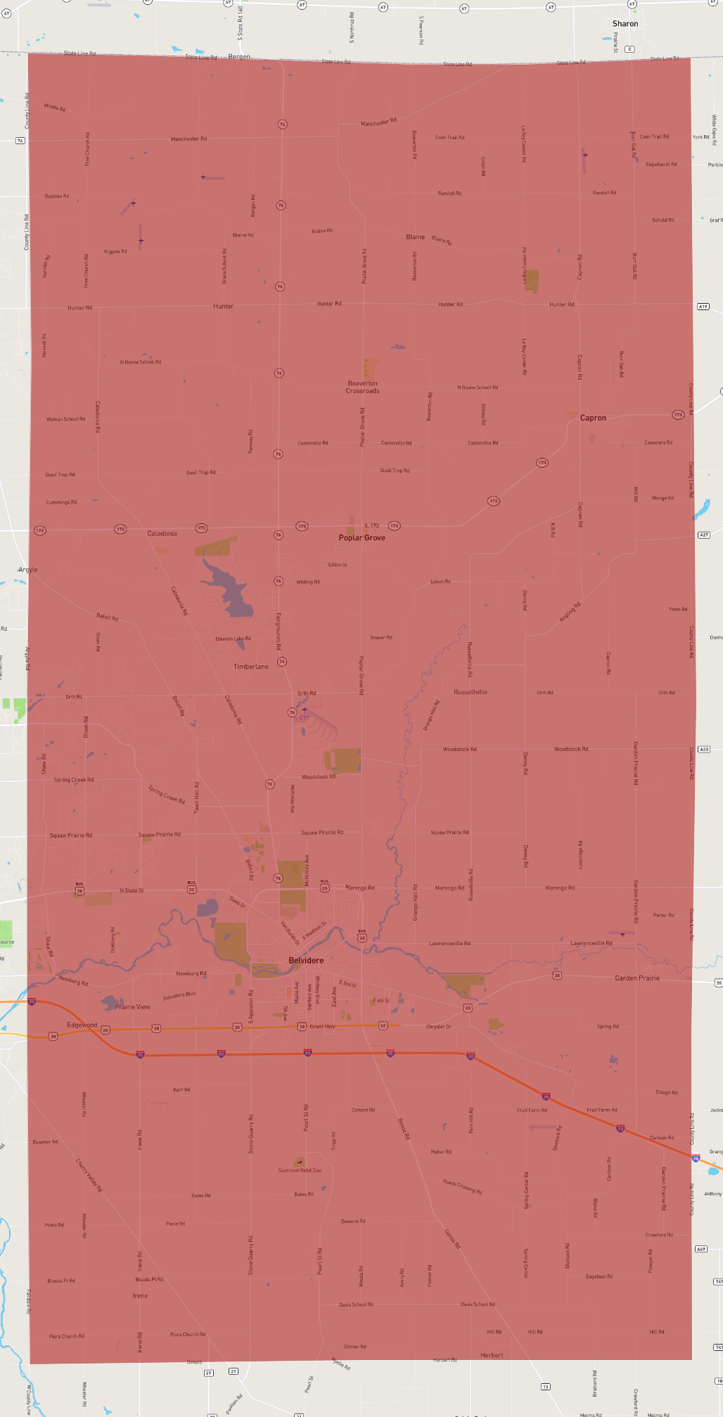 Illinois Boone County - AtlasBig.com