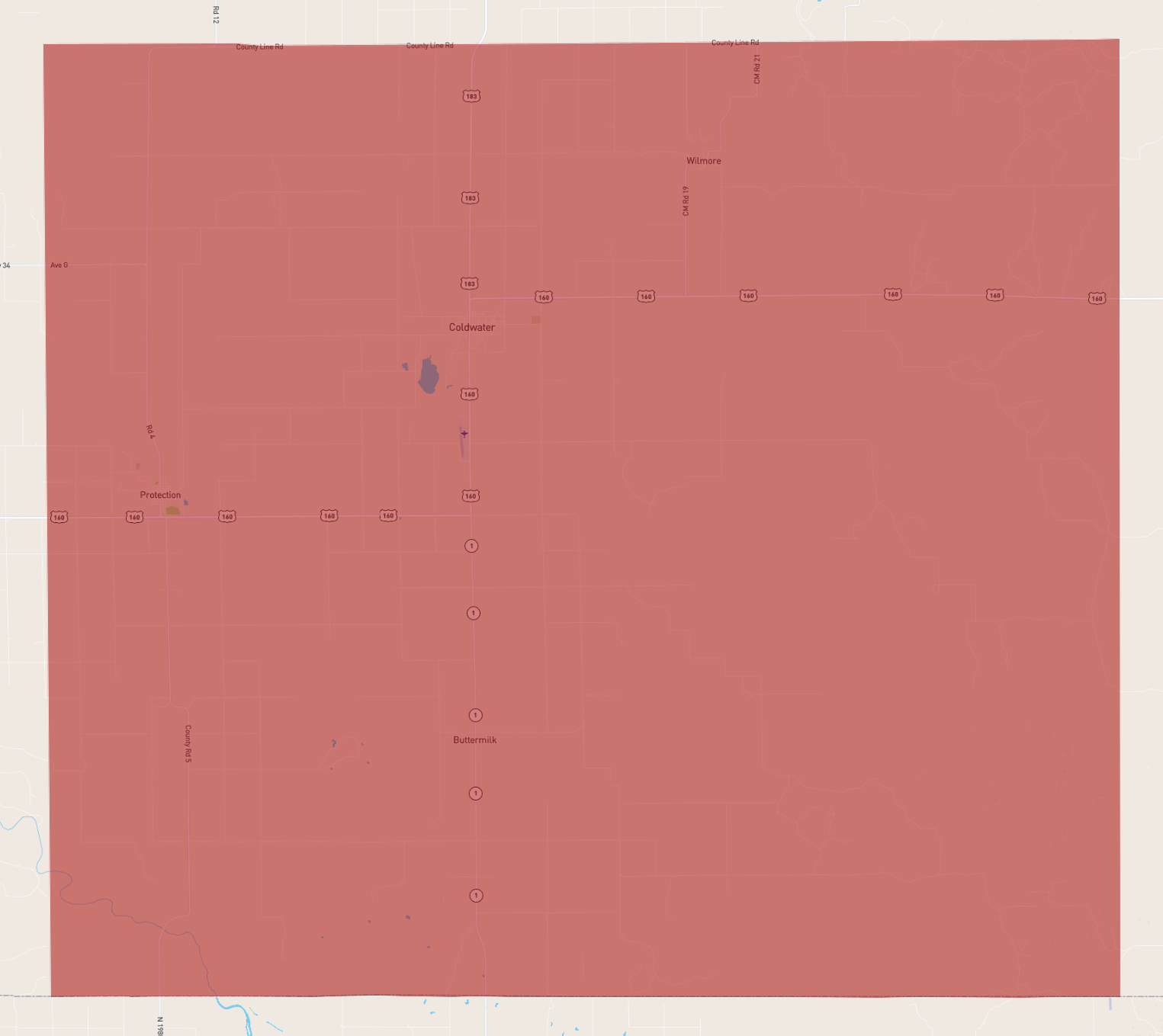 Kansas Comanche County - AtlasBig.com