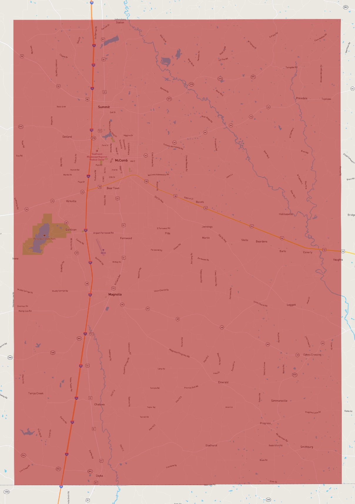 Mississippi Pike County - AtlasBig.com