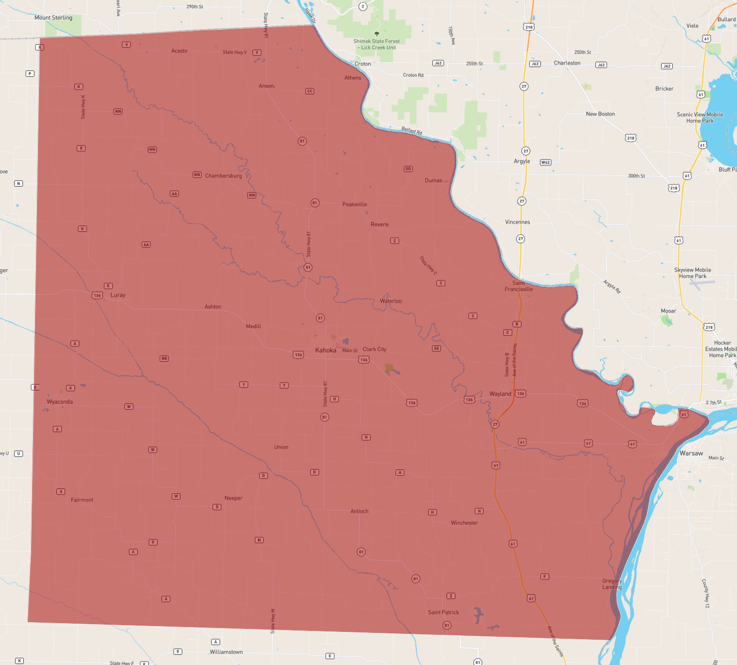 Missouri Clark County - AtlasBig.com