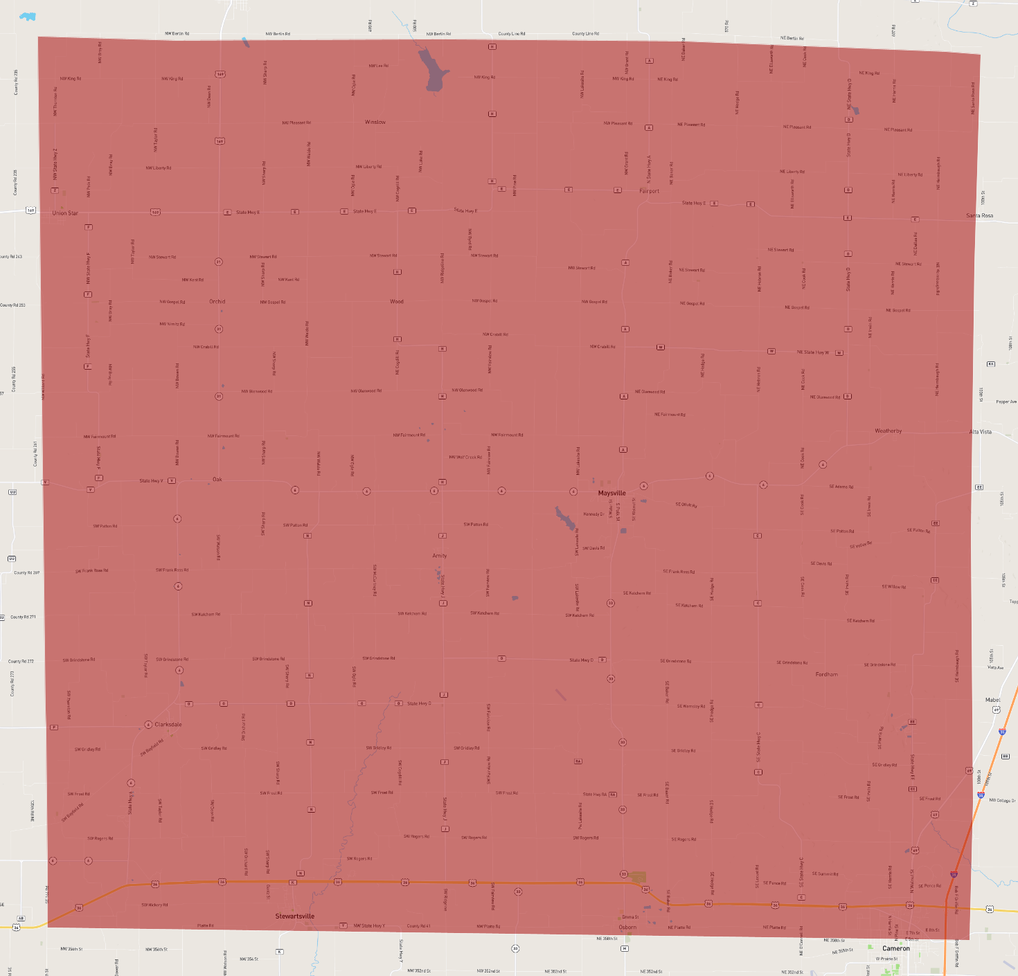 Missouri DeKalb County - AtlasBig.com