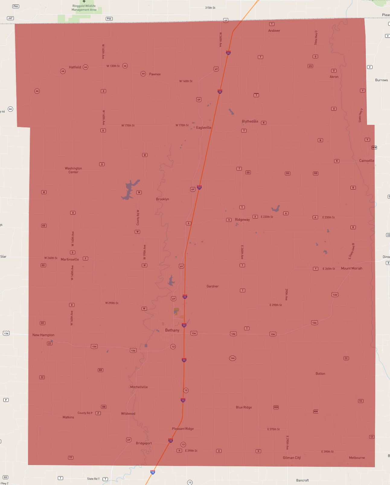 Missouri Harrison County - AtlasBig.com