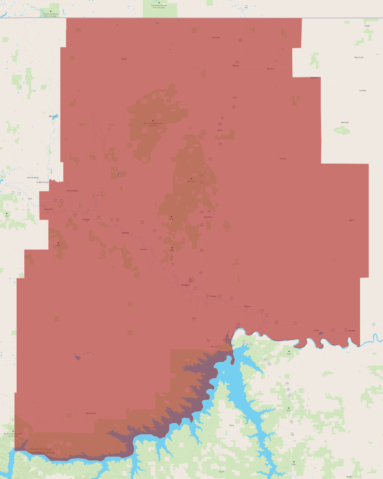 Montana Valley County - AtlasBig.com
