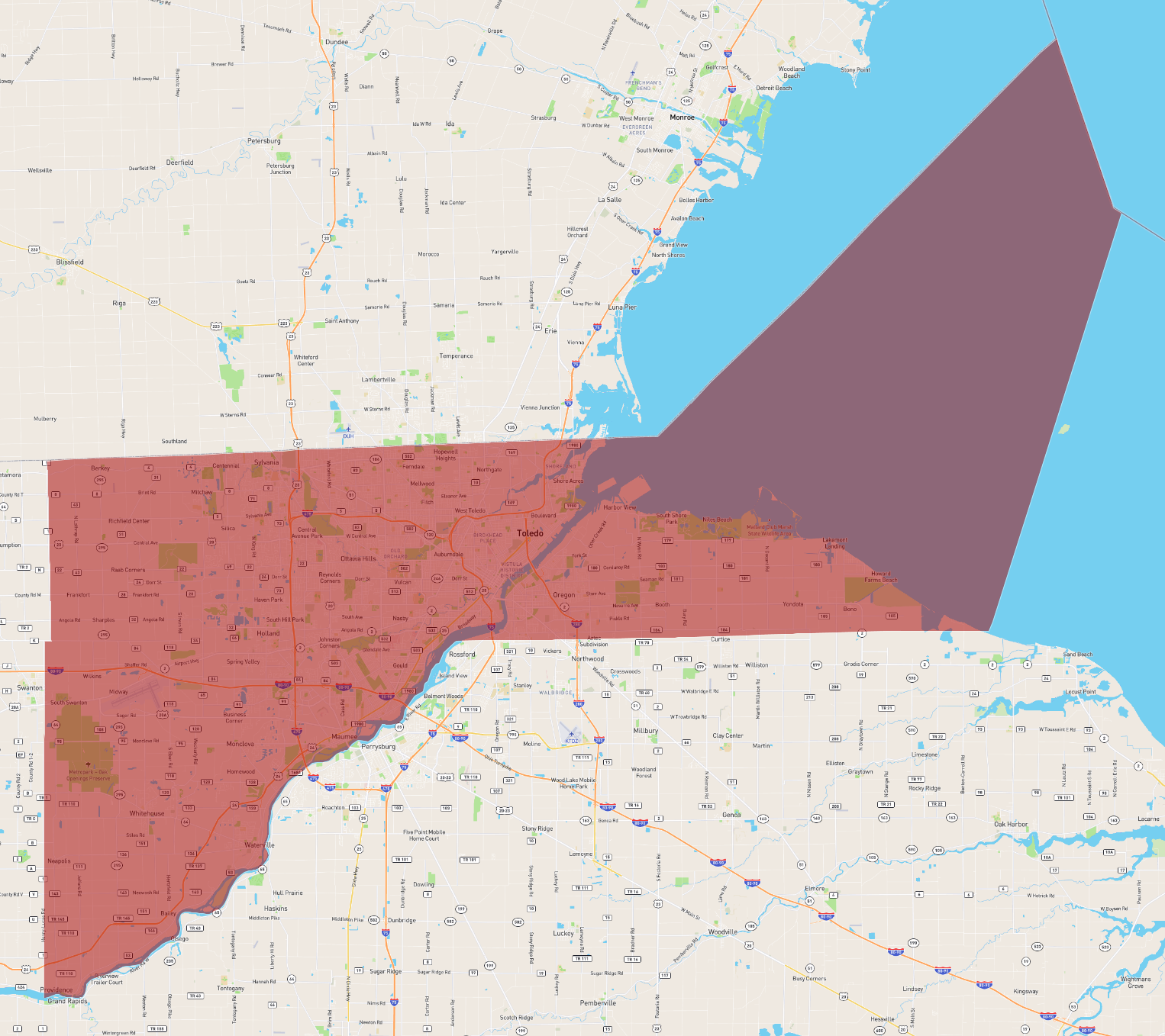 Ohio Lucas County - AtlasBig.com