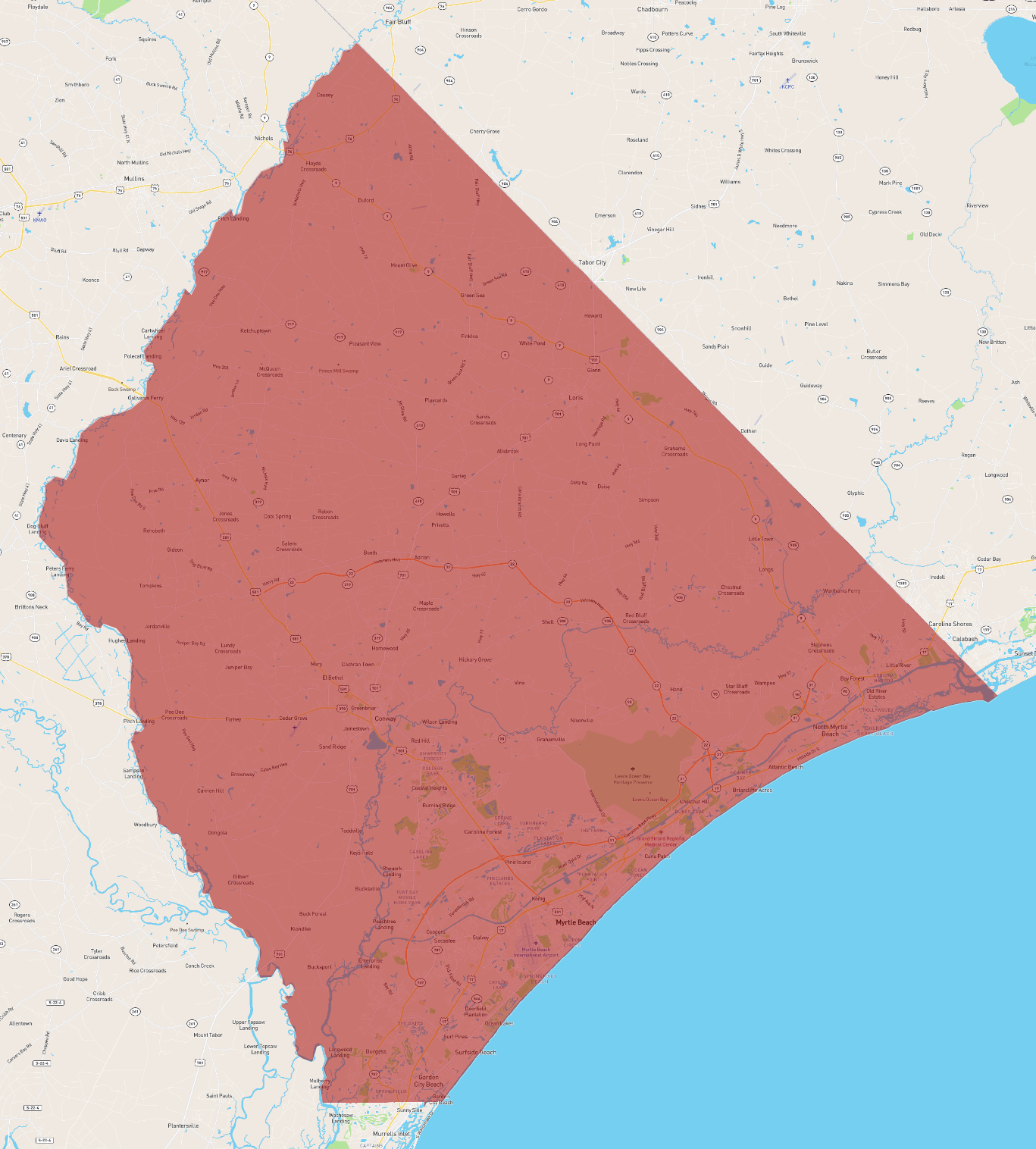 South Carolina Horry County - AtlasBig.com