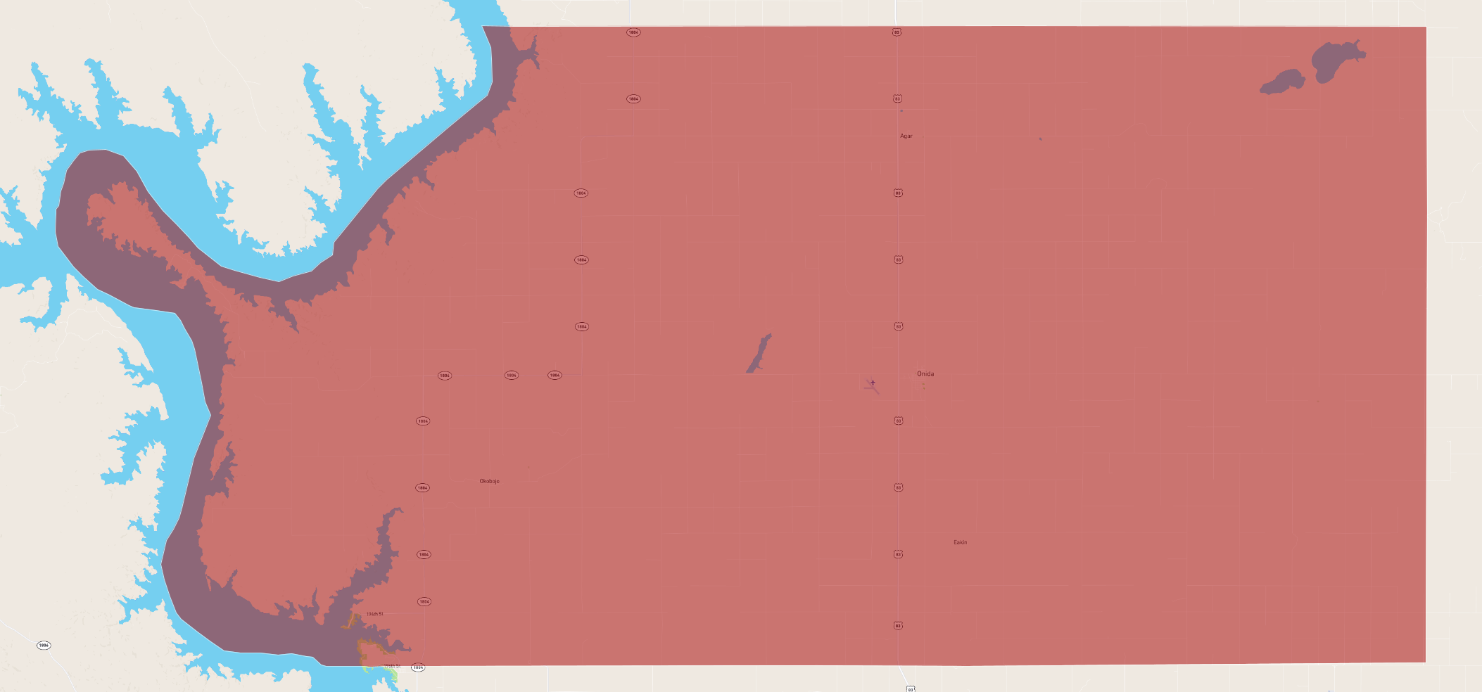 South Dakota Sully County - AtlasBig.com