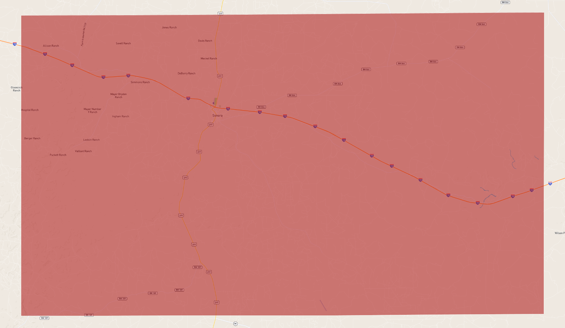 Texas Sutton County - AtlasBig.com