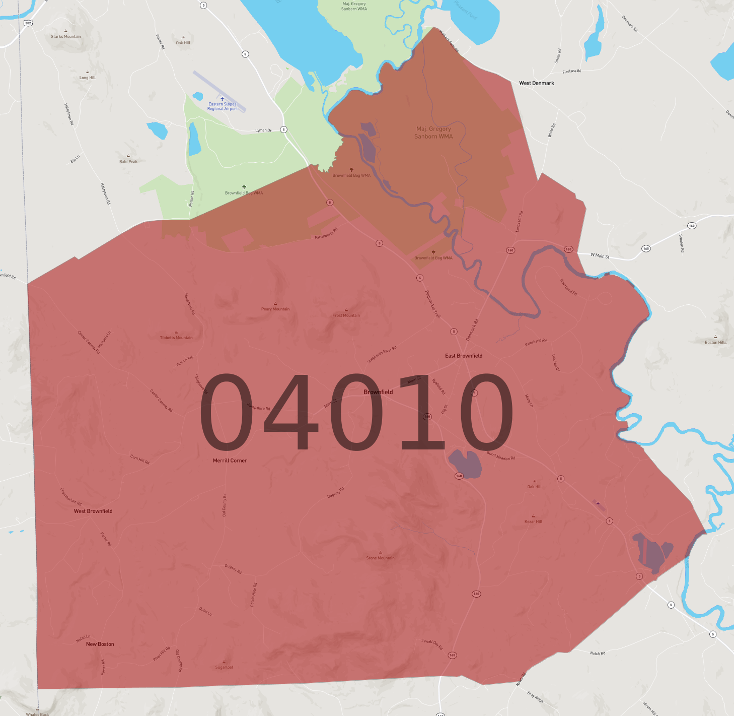 Zip Code 04010 - AtlasBig.com