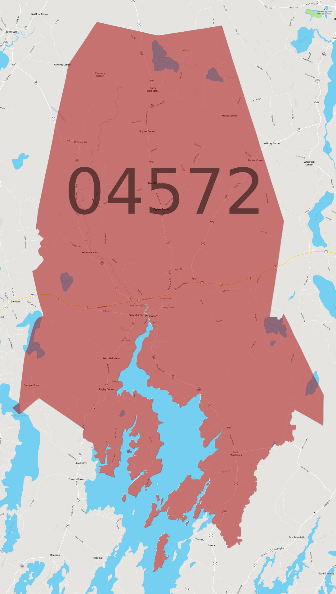 Zip Code 04572 - AtlasBig.com