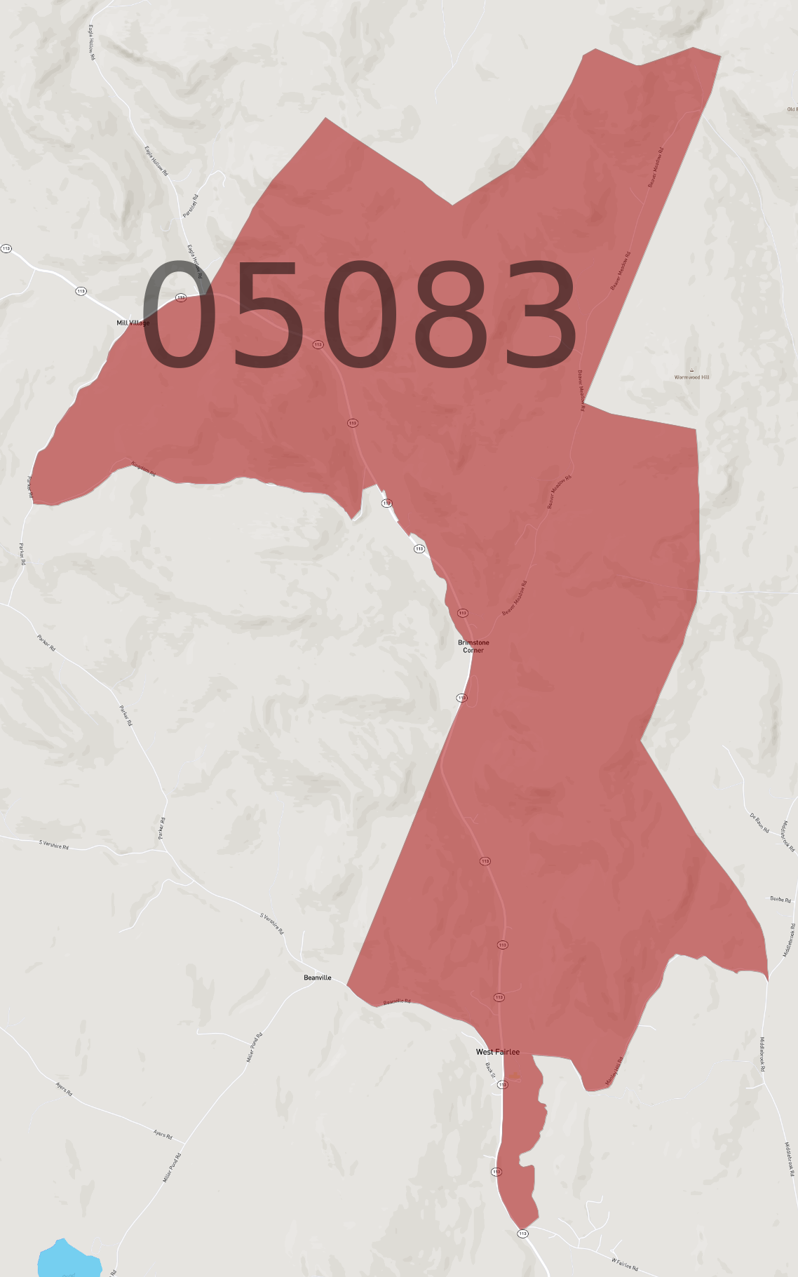 Zip Code 05083 - AtlasBig.com