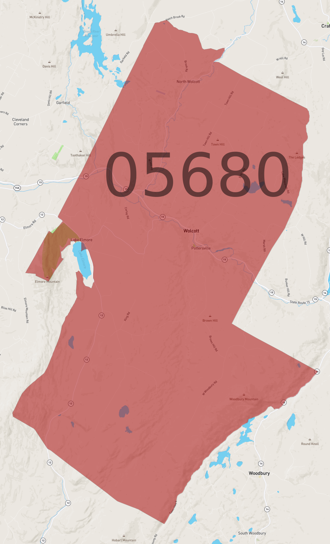 Zip Code 05680 - AtlasBig.com