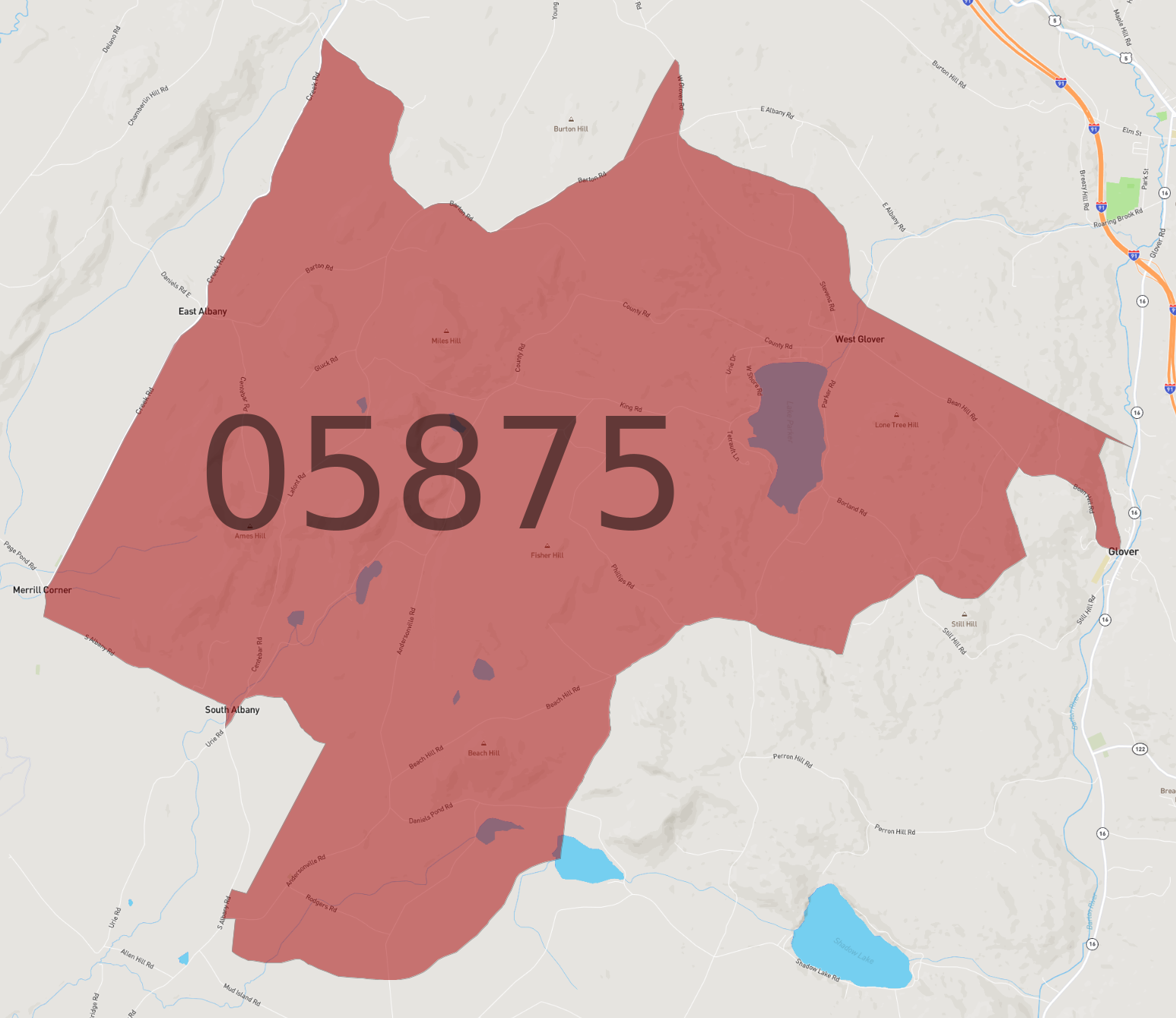 Zip Code 05875 - AtlasBig.com