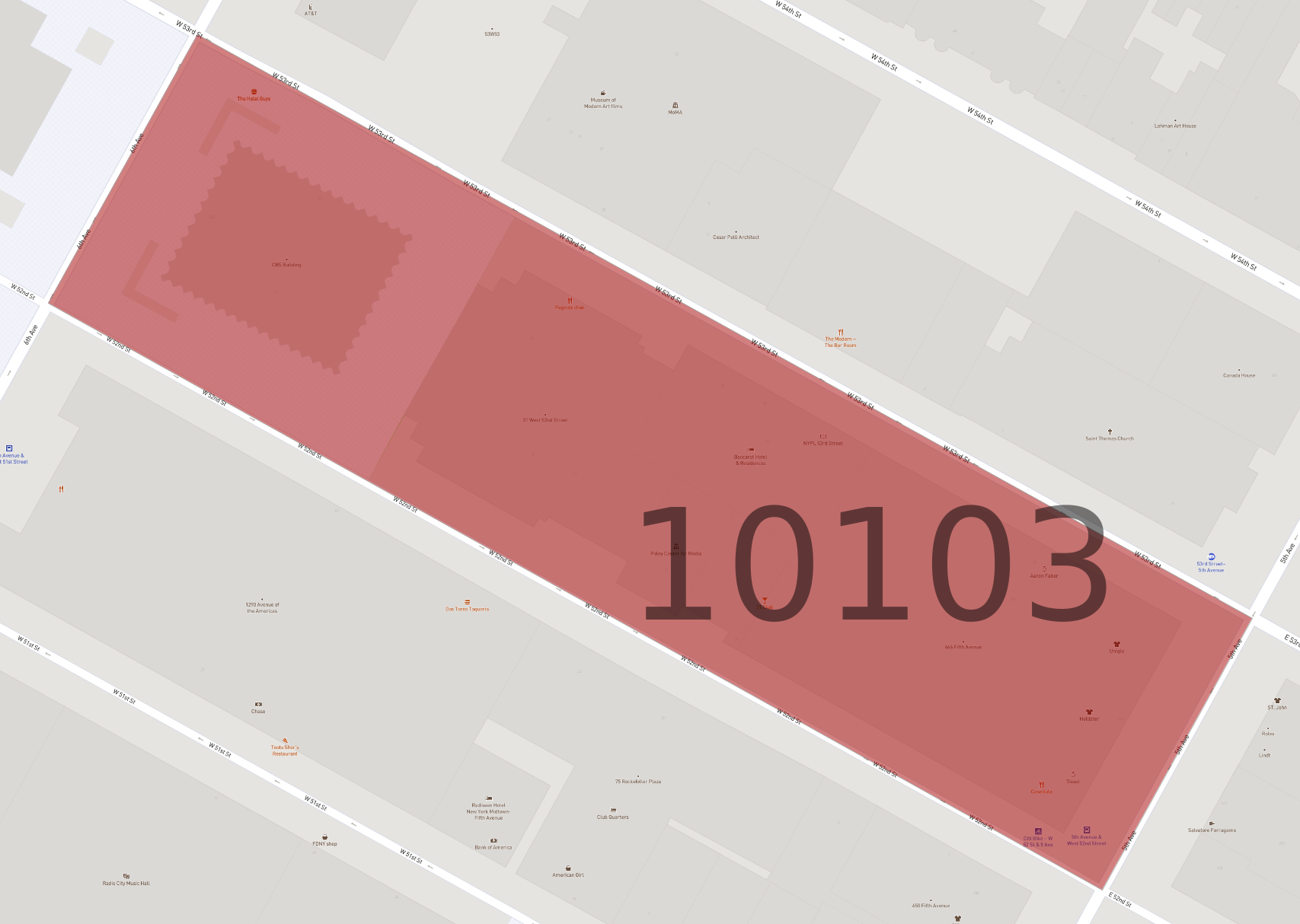 Zip Code 10103 - AtlasBig.com