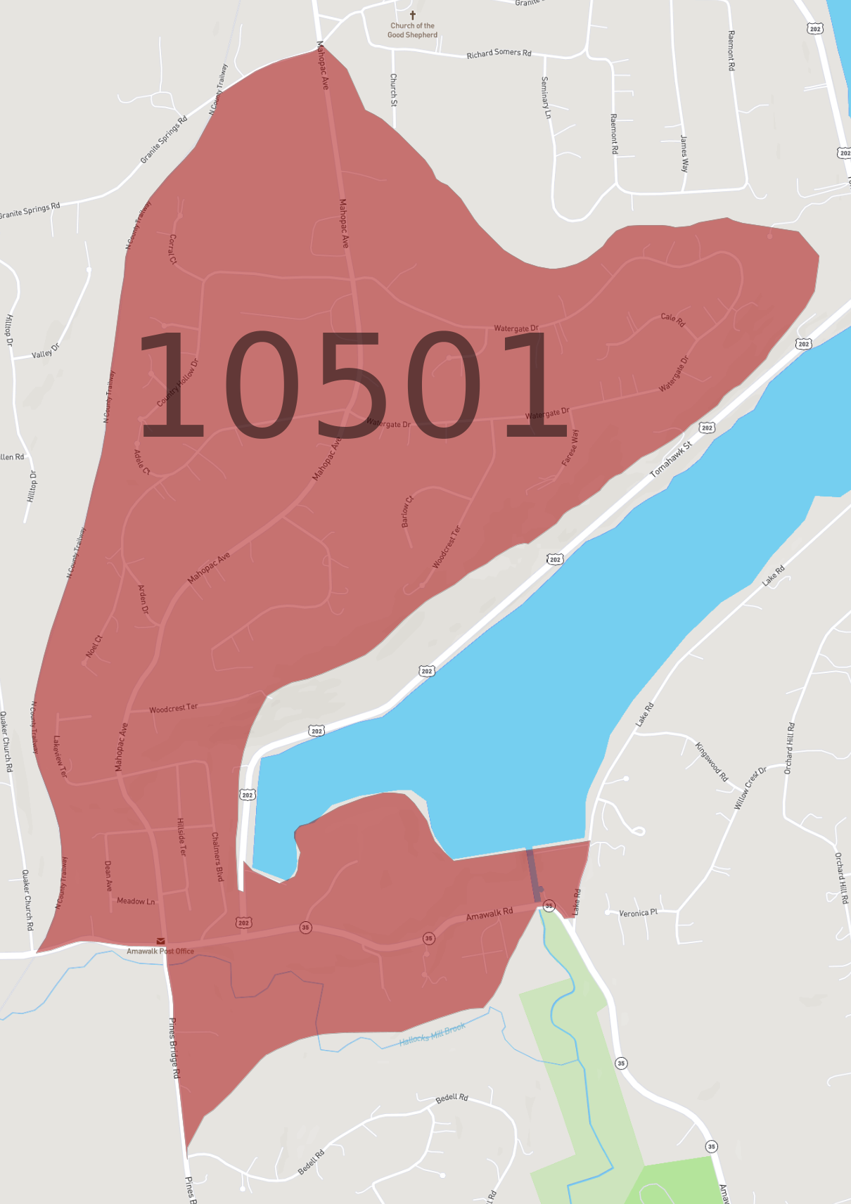 Zip Code 10501 - AtlasBig.com