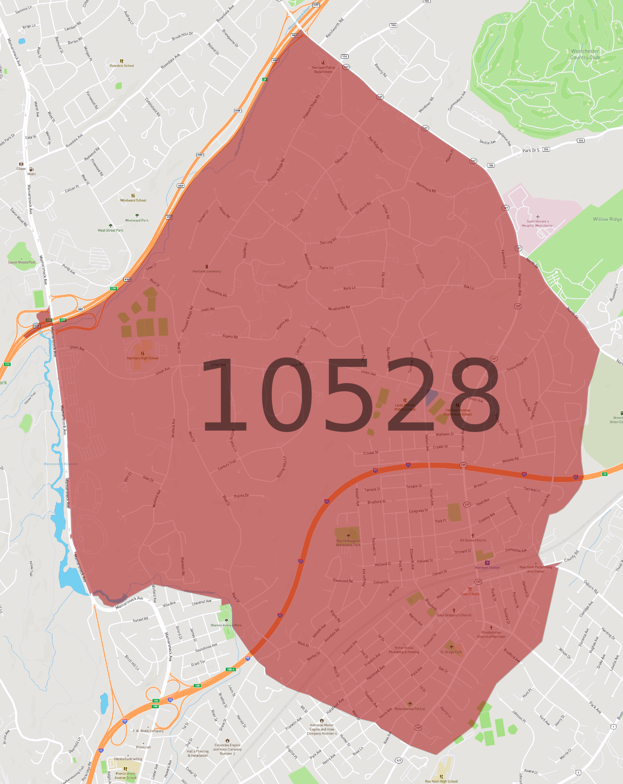 Zip Code 10528 - AtlasBig.com