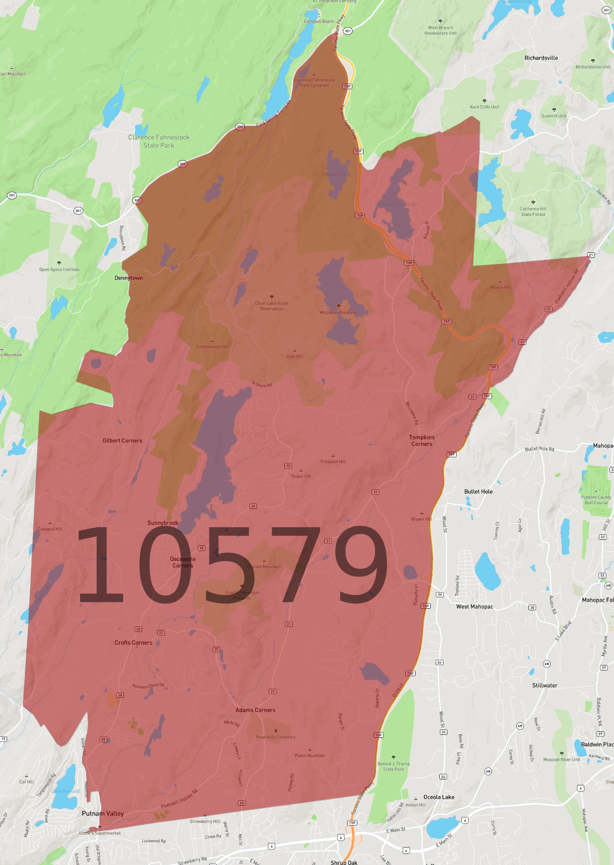 Zip Code 10579 - AtlasBig.com