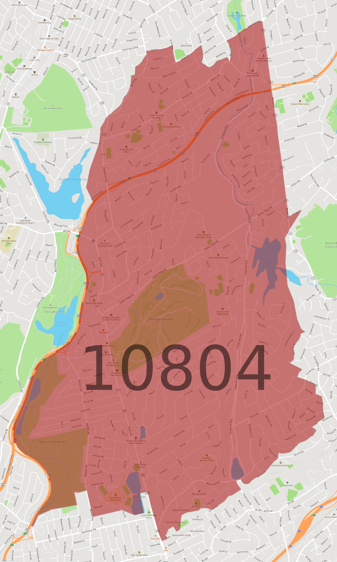 Zip Code 10804 - AtlasBig.com