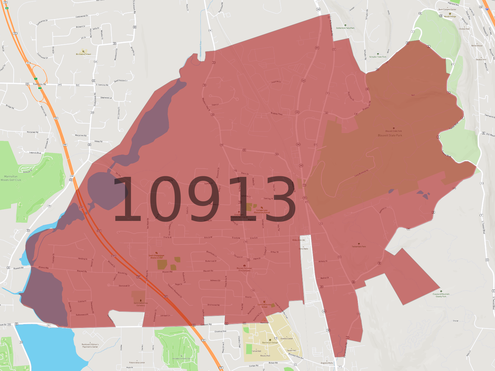 Zip Code 10913 - AtlasBig.com