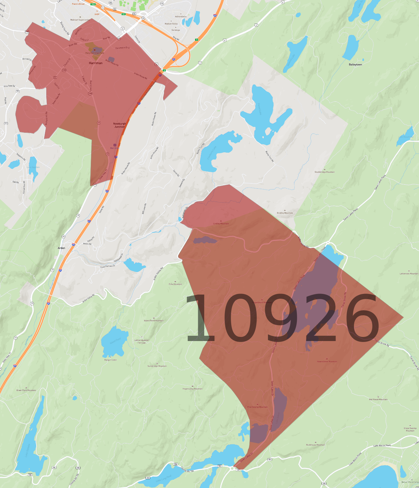 Zip Code 10926 - AtlasBig.com