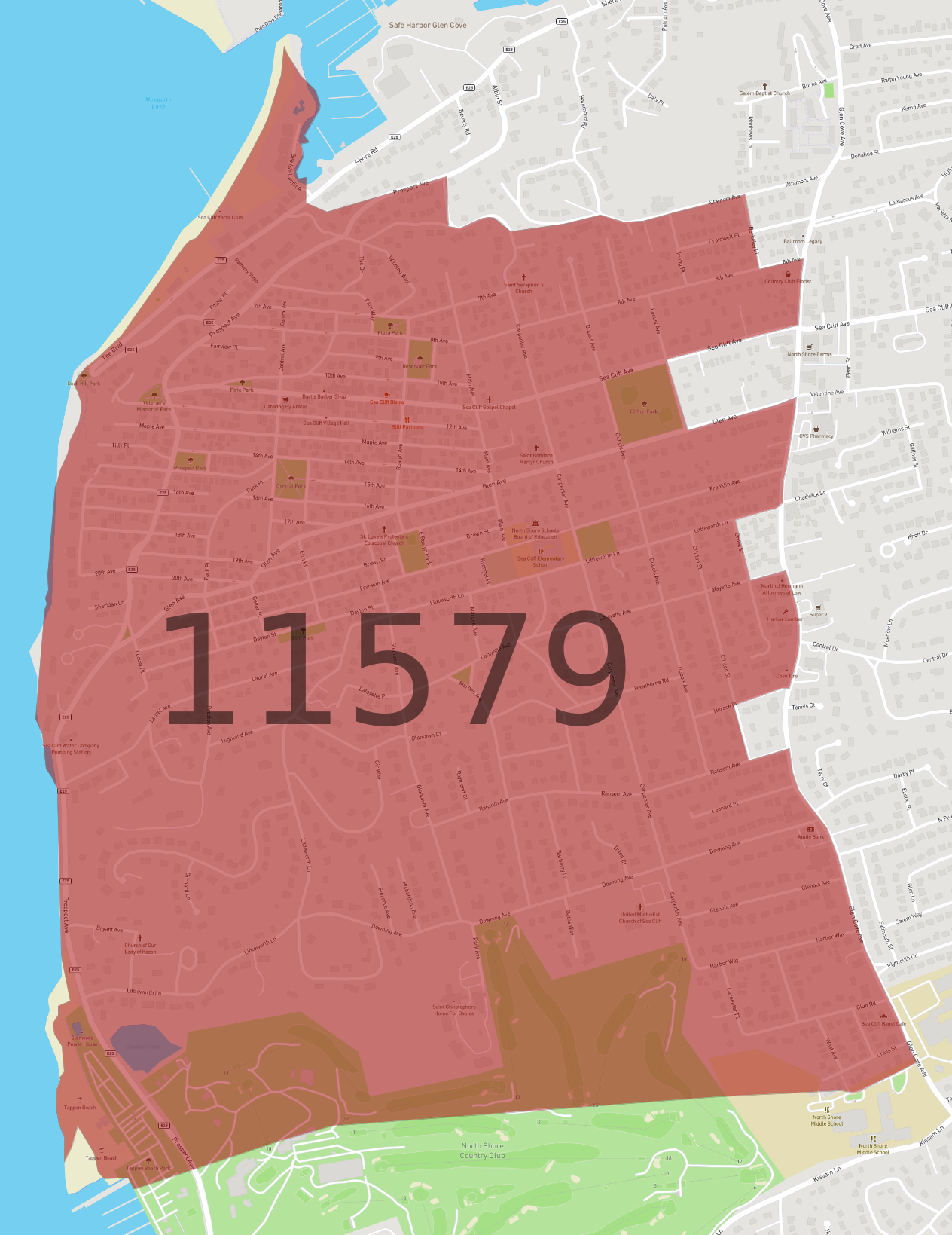 Zip Code 11579 - AtlasBig.com