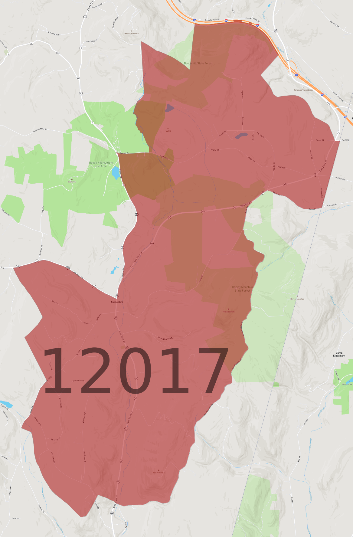 Zip Code 12017 - AtlasBig.com