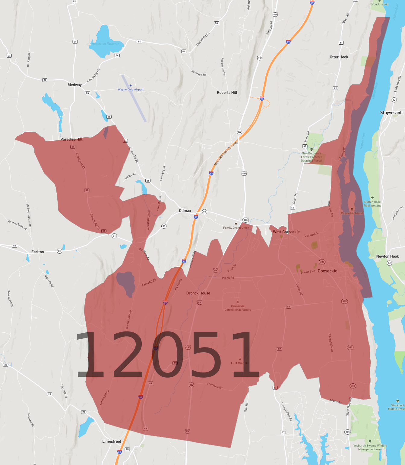 Zip Code 12051 - AtlasBig.com