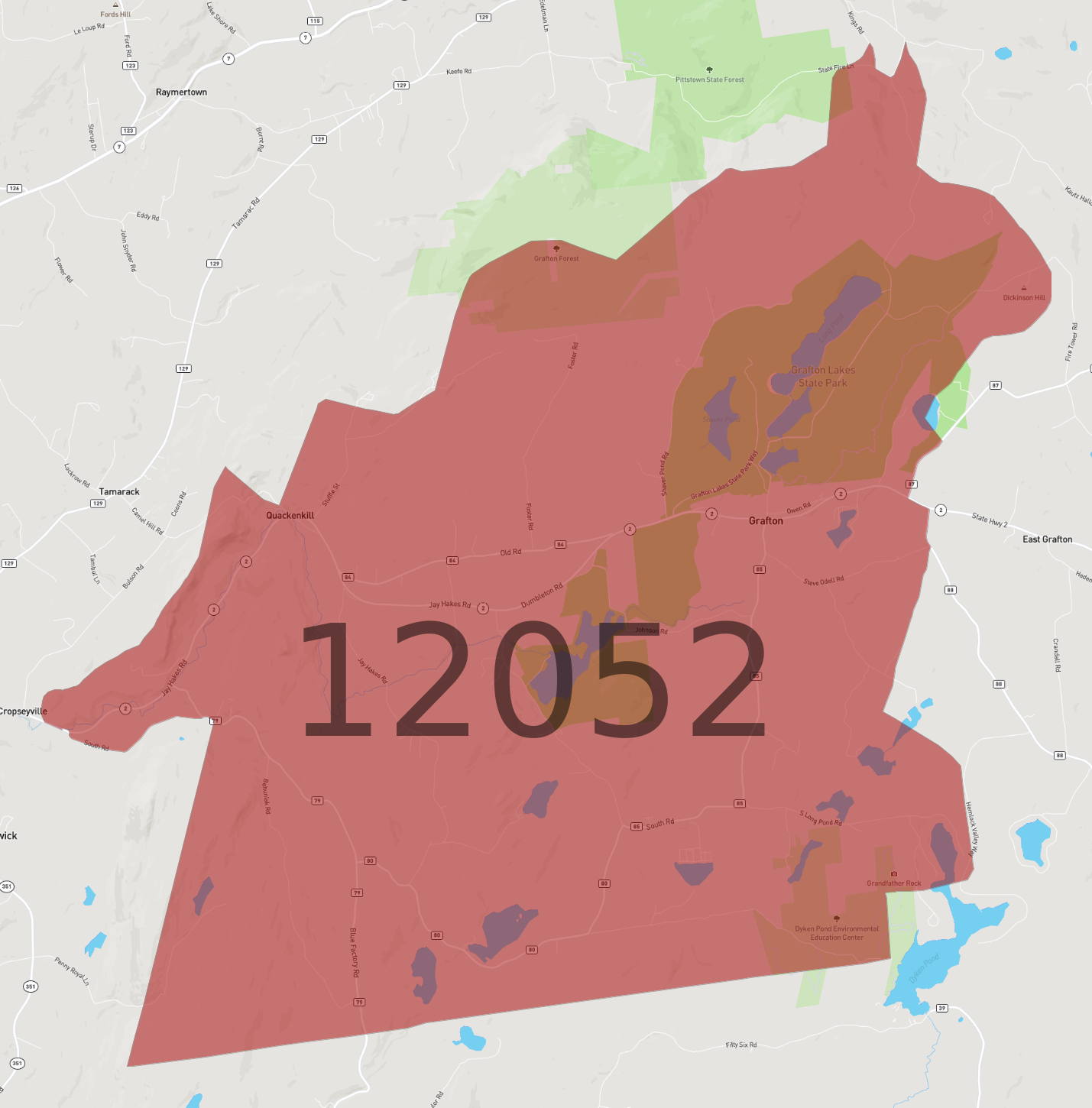 Zip Code 12052 - AtlasBig.com